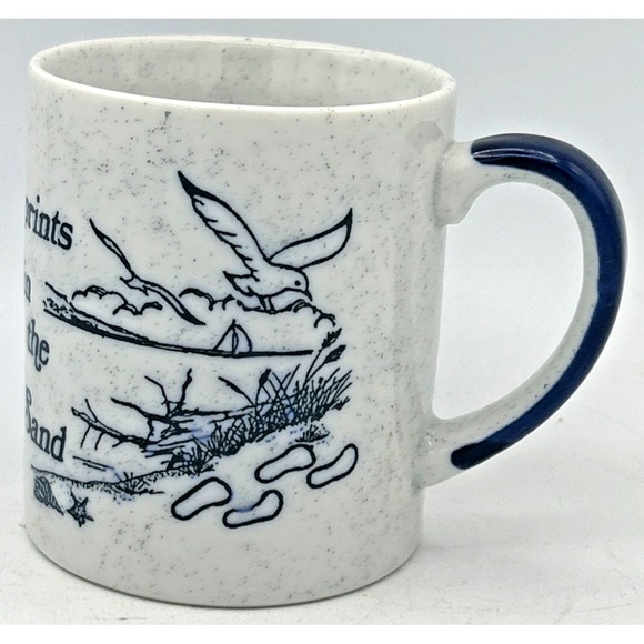 The Unbranded Brand | Dining | Coffee Mug Beach Scene Footprints In The ...